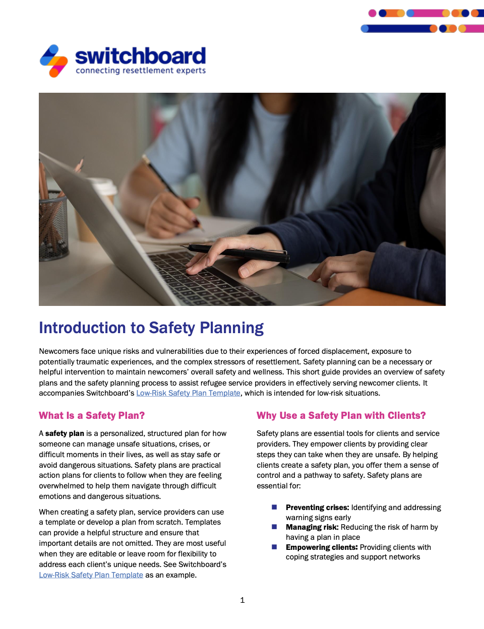 Introduction To Safety Planning Switchboard